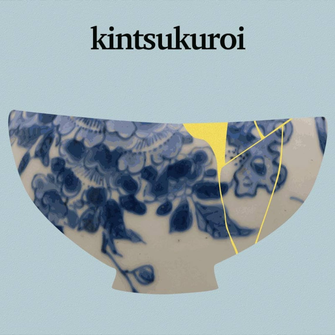 Kintsugi, Kintsukuroi, Kintsugi Pottery Poster, Illustration, Healing ...