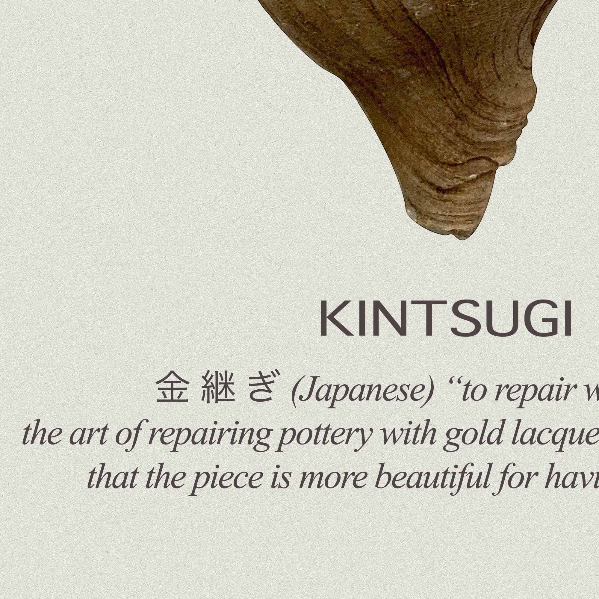 Kintsugi Cracked Seashell Printable Kintsukuroi Wabi Sabi - Etsy