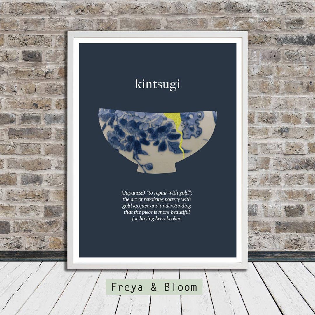Kintsugi Poster Kintsukuroi Japanese Recovery Healing - Etsy