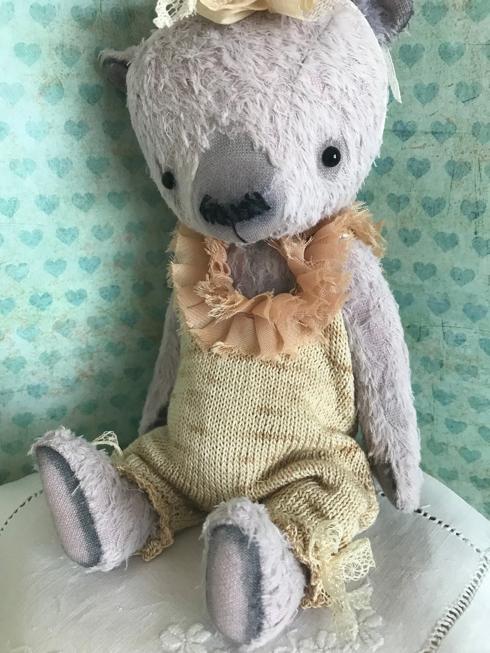 Dungarees Knitting Pattern - Fits Plump Blythe,johnny Come Lately ...