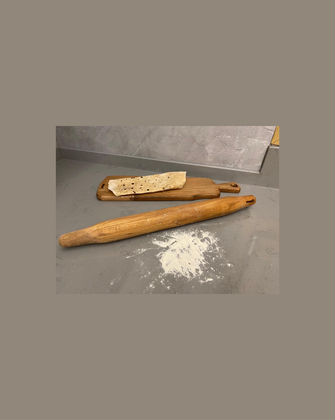 Wooden Rolling Pin – Beech or Pine – Handmade Turkish Rolling Pin ...