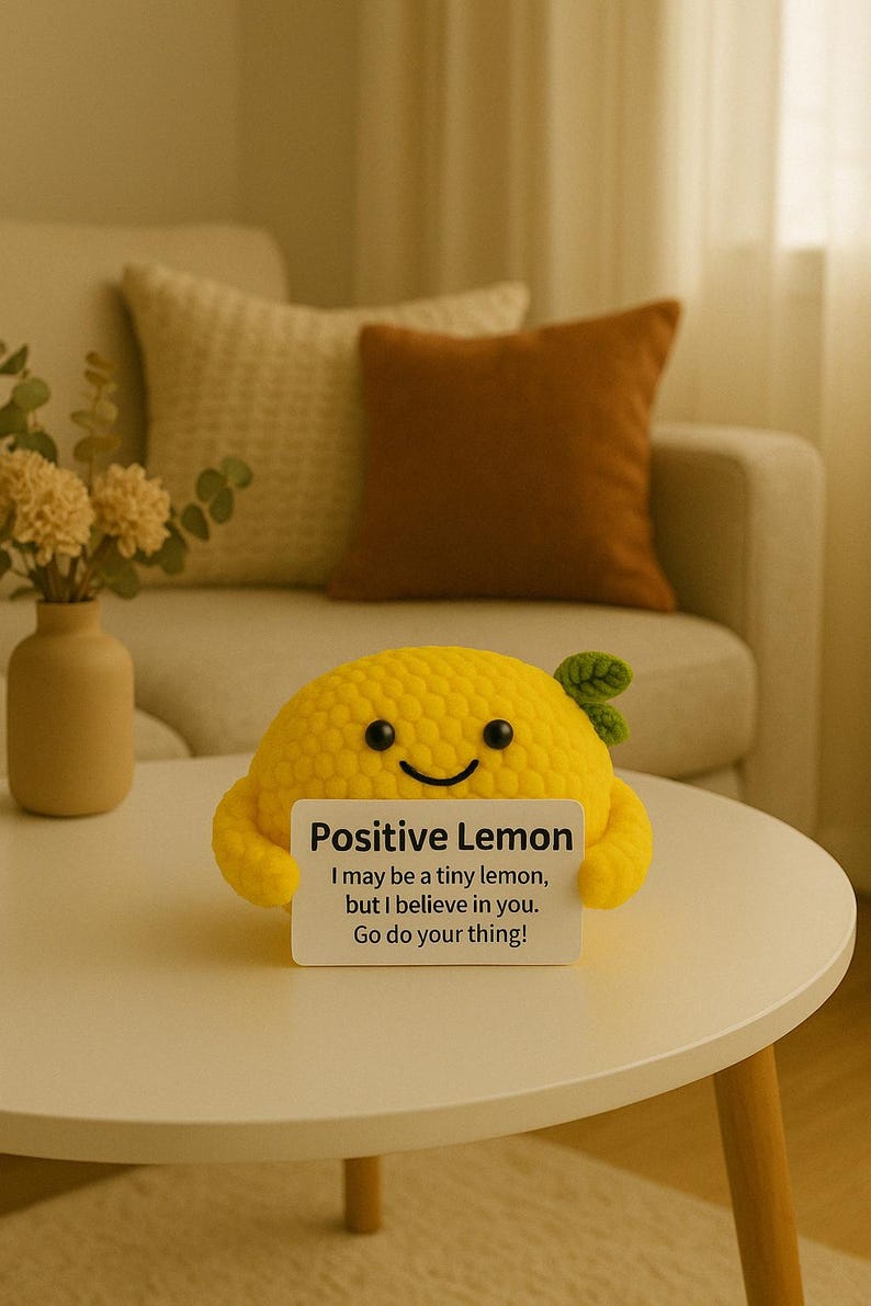 Knitted Mini Handmade Plush Doll- Positive Potato Plush – Cute Mini ...