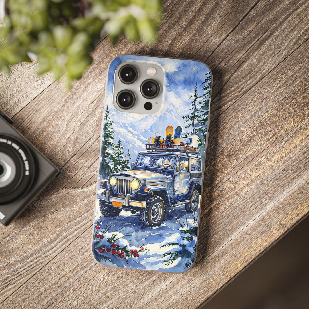 Adventure Flexi Cases, Jeep Overlanding Snowboard Skii Trip Phone ...