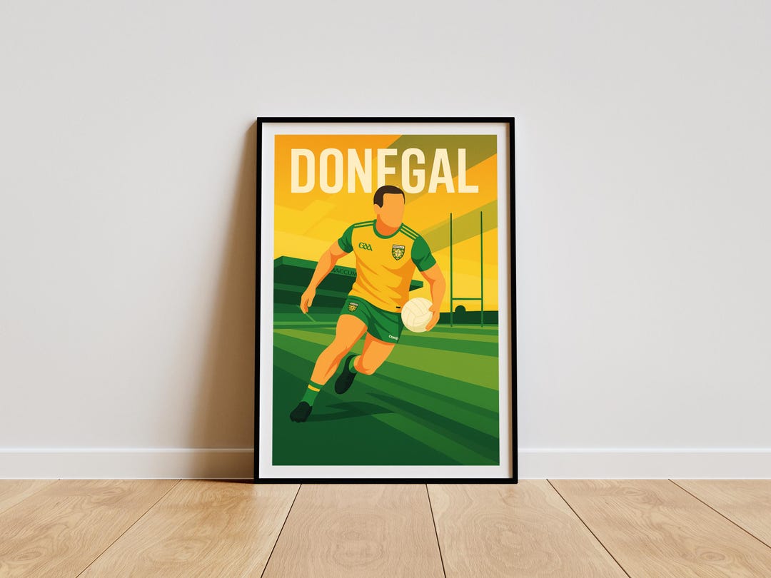 Donegal GAA Poster: Irish Gaelic Football Art Print - Etsy