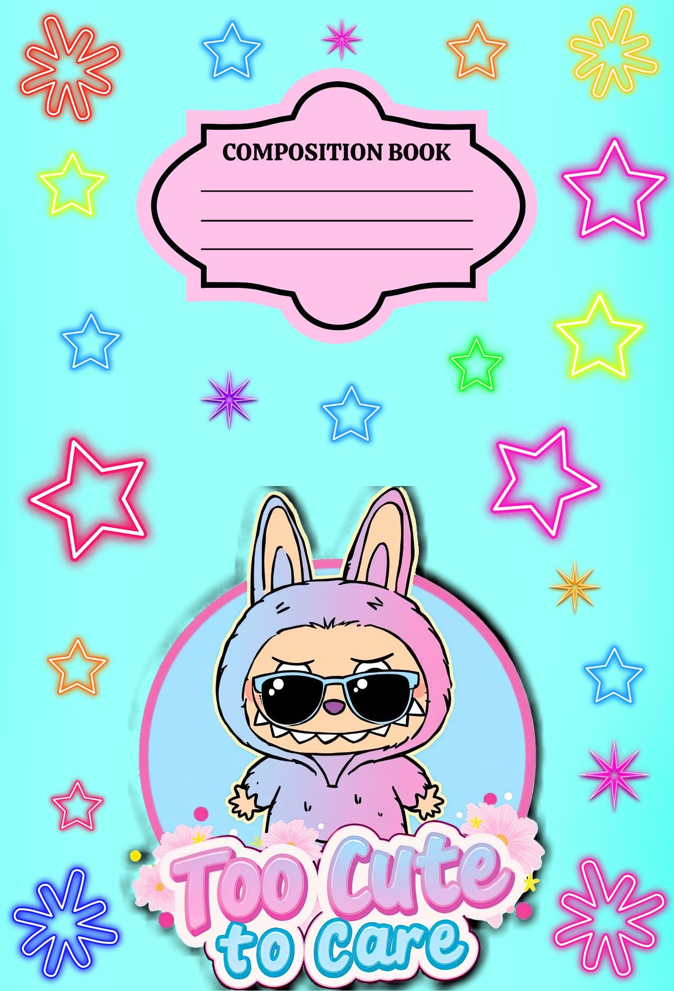 Composition Notebook Png Cute Labubu Cover - Etsy