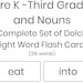 Printable Pre-k Through Third Grade and Nouns Dolch Sight Words Flash ...