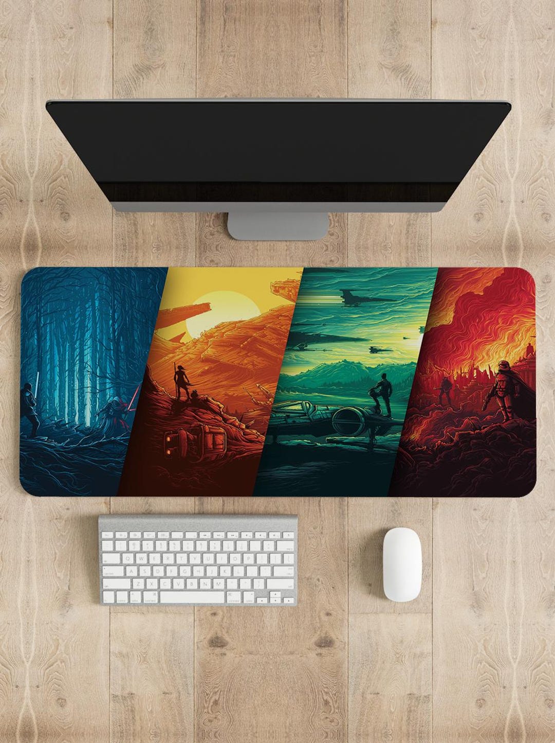 Star Wars Gaming Mouse Pad: Personalized Desk Mat, Anime Game - Etsy
