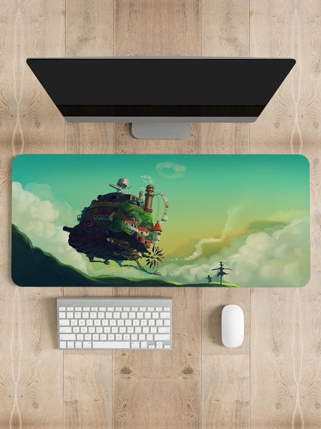 Howl's Moving Castle Mouse Pad | Different Sizes Personalized Printing ...