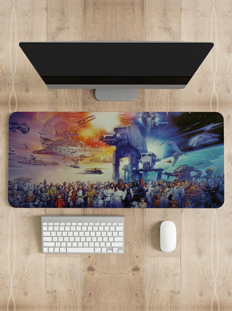 Star Wars Gaming Mouse Pad: Personalized Desk Mat, Anime Game - Etsy