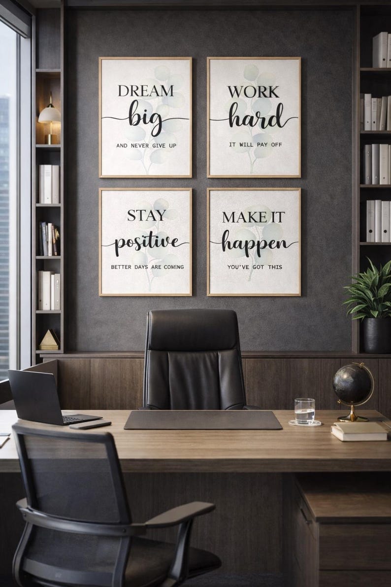 Dream Big Work Hard Stay Positive Make It Happen • Motivational ...