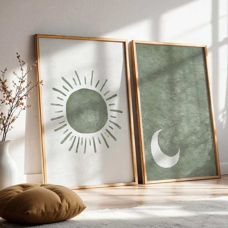 Sun and Moon Poster - Etsy