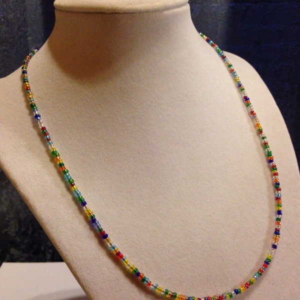 Multi Strand Seed Bead Necklace - Etsy