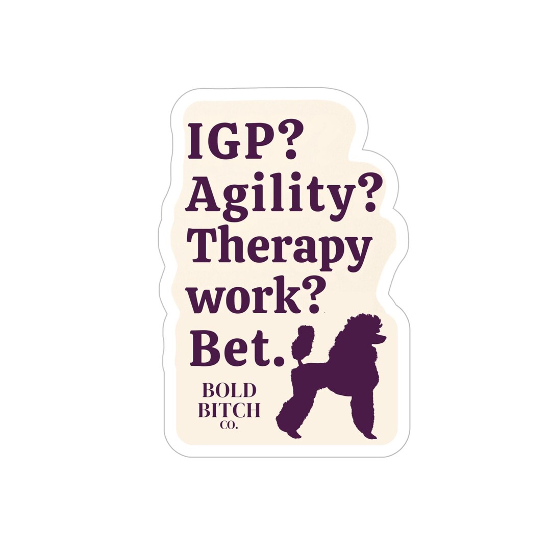 Poodle Sport Sticker – IGP Agility Obedience, Working Dog Gift - Etsy