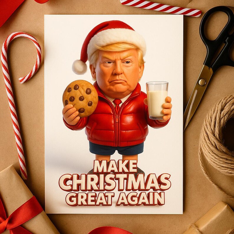 Funny Trump Christmas Card – Political Humor Parody (digital Download ...