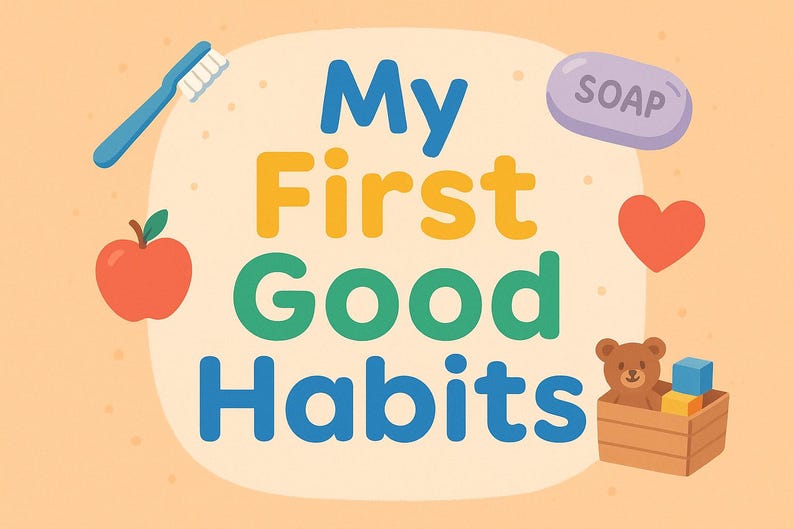 Good Habits Learning Book for Toddlers: Daily Routine, Preschool PDF ...