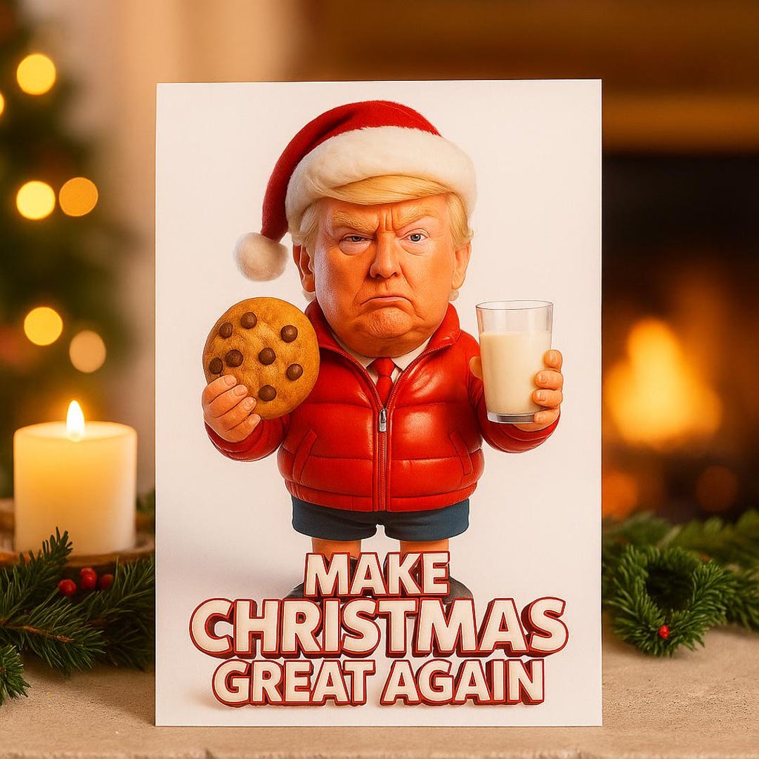 Funny Trump Christmas Card – Political Humor Parody (digital Download ...