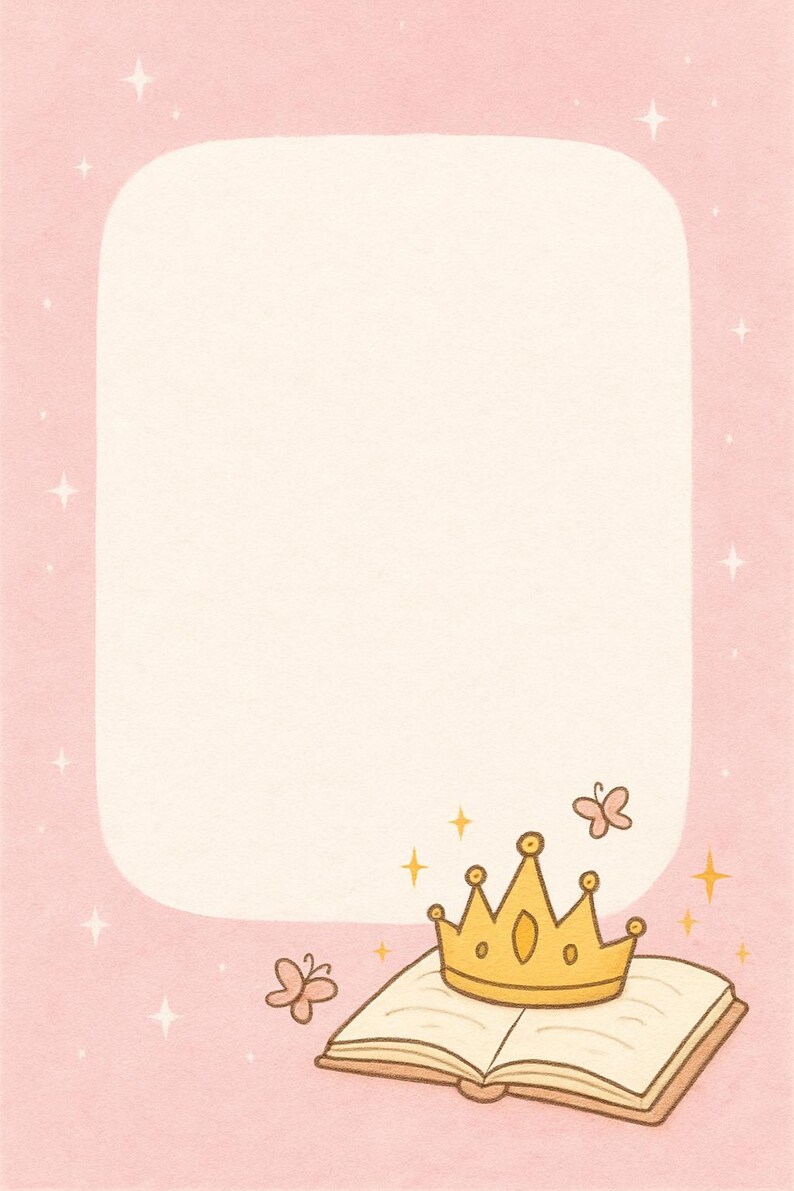 Princess Birthday Card: Fairytale Castle Printable (PDF Download 5x7 A4 ...