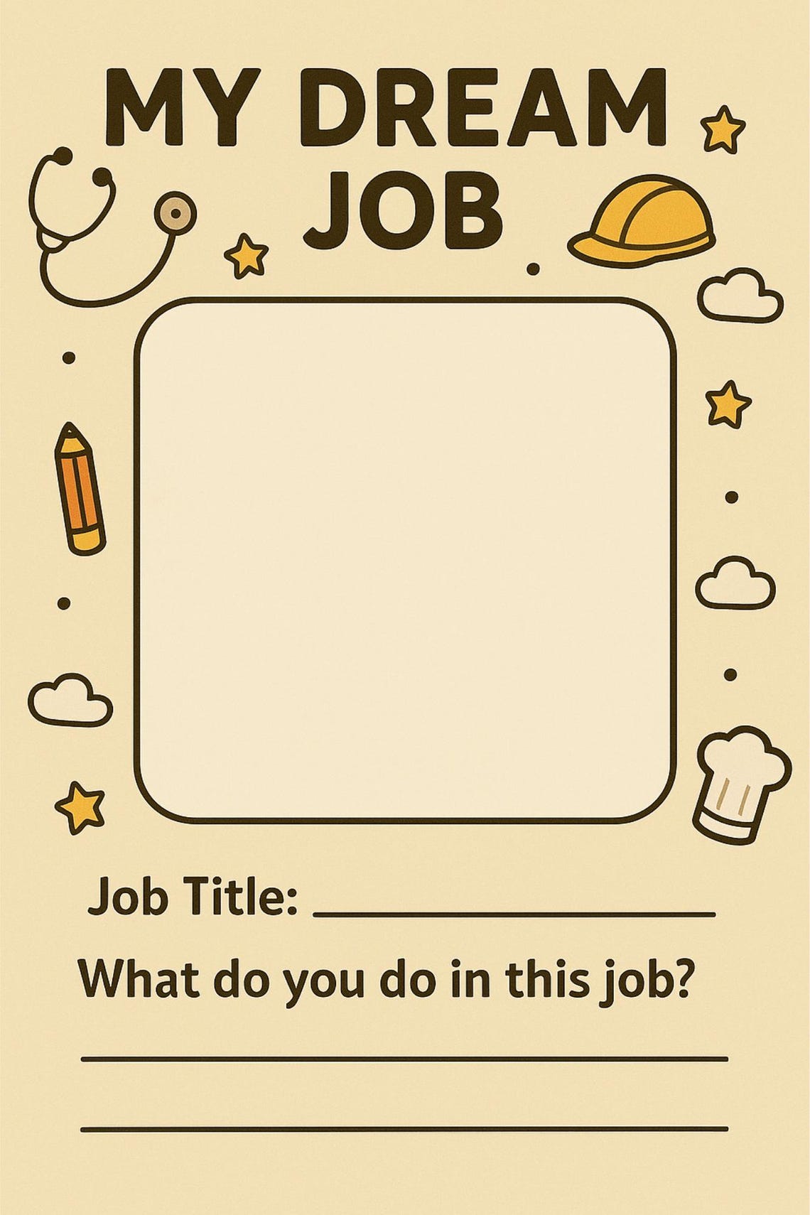 My First Job Book: Career Learning for Toddlers (printable PDF) - Etsy