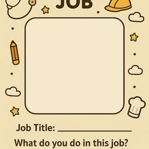My First Job Book: Career Learning for Toddlers (printable PDF) - Etsy