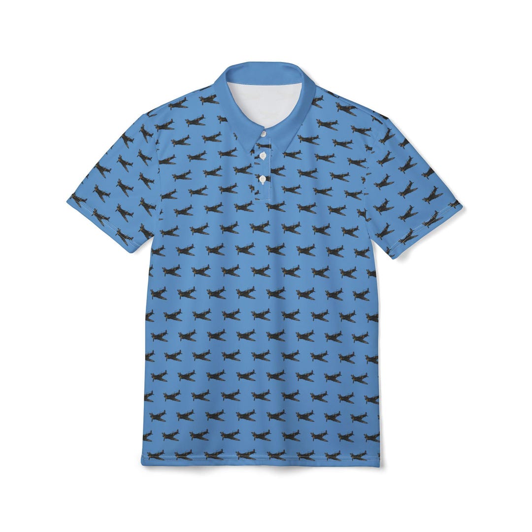 Spitfire Plane - Golf Polo (free Shipping to Usa!) - Etsy