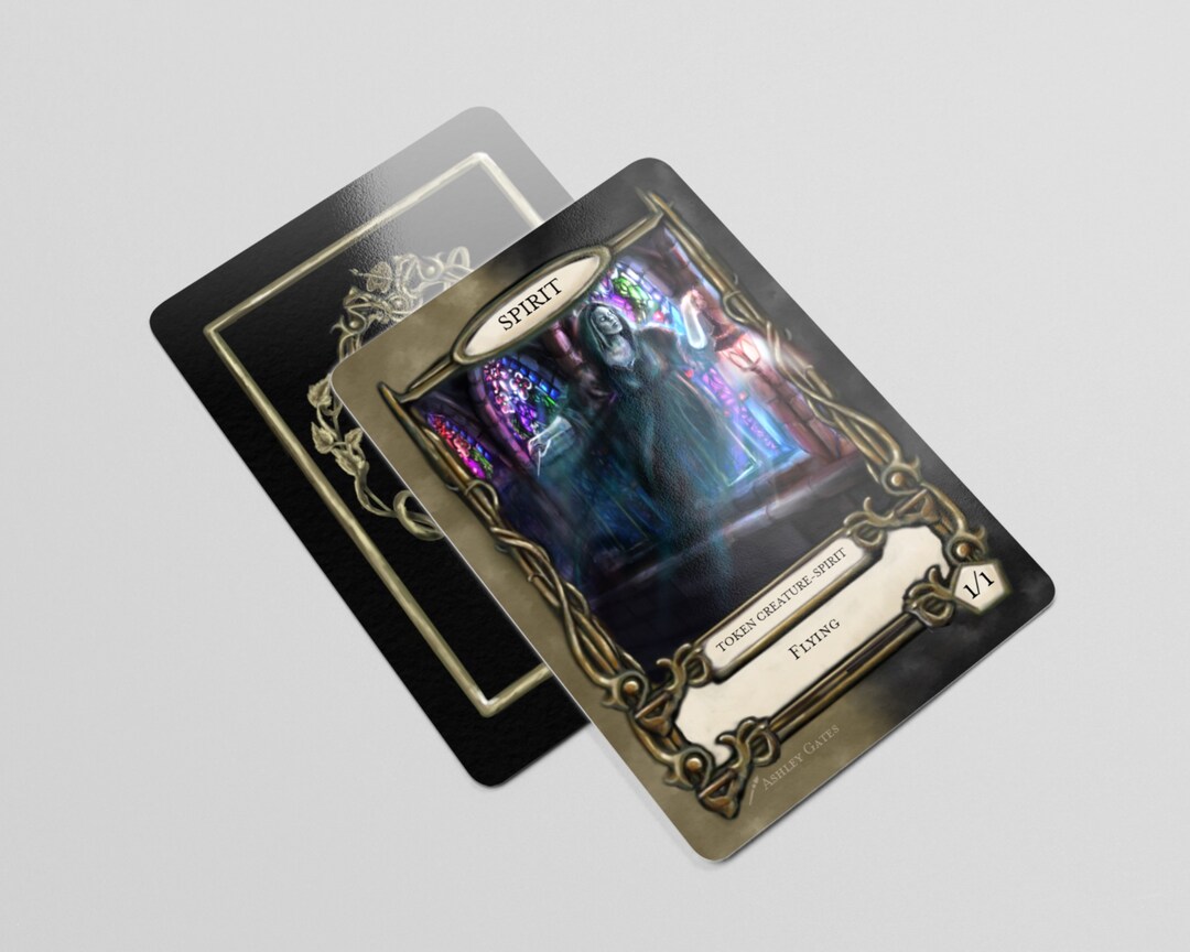 1/1 Black/white Flying Spirit Token - Etsy