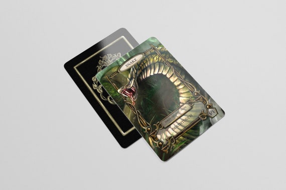 Green 1/1 Deathtouch Snake Token | Etsy