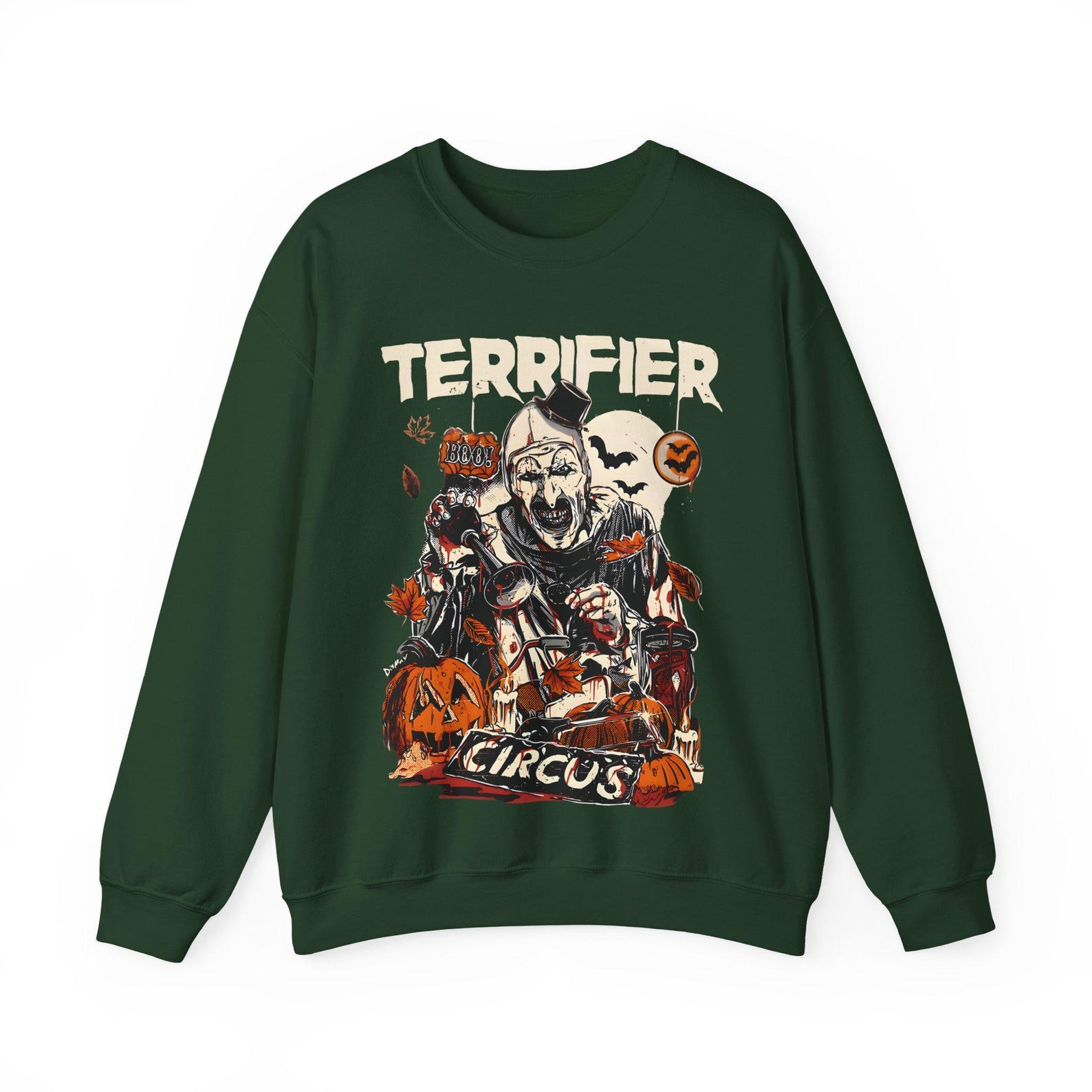 Vintage Art the Clown Terrifier Sweatshirt, Scary Horror Clown Shirt ...