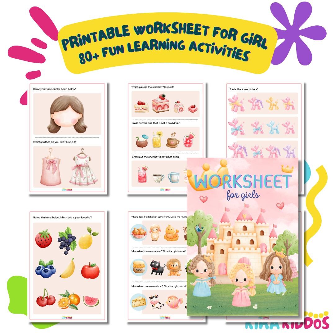 Printable Preschool Worksheet Bundle – 80+ Fun Early Learning ...