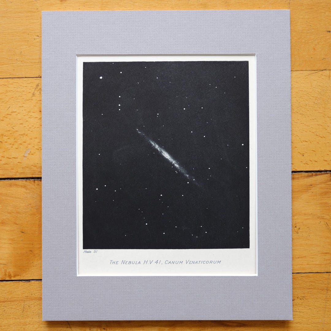 Silver Needle Galaxy - 1908 Photogravure - James Edward Keeler - Etsy