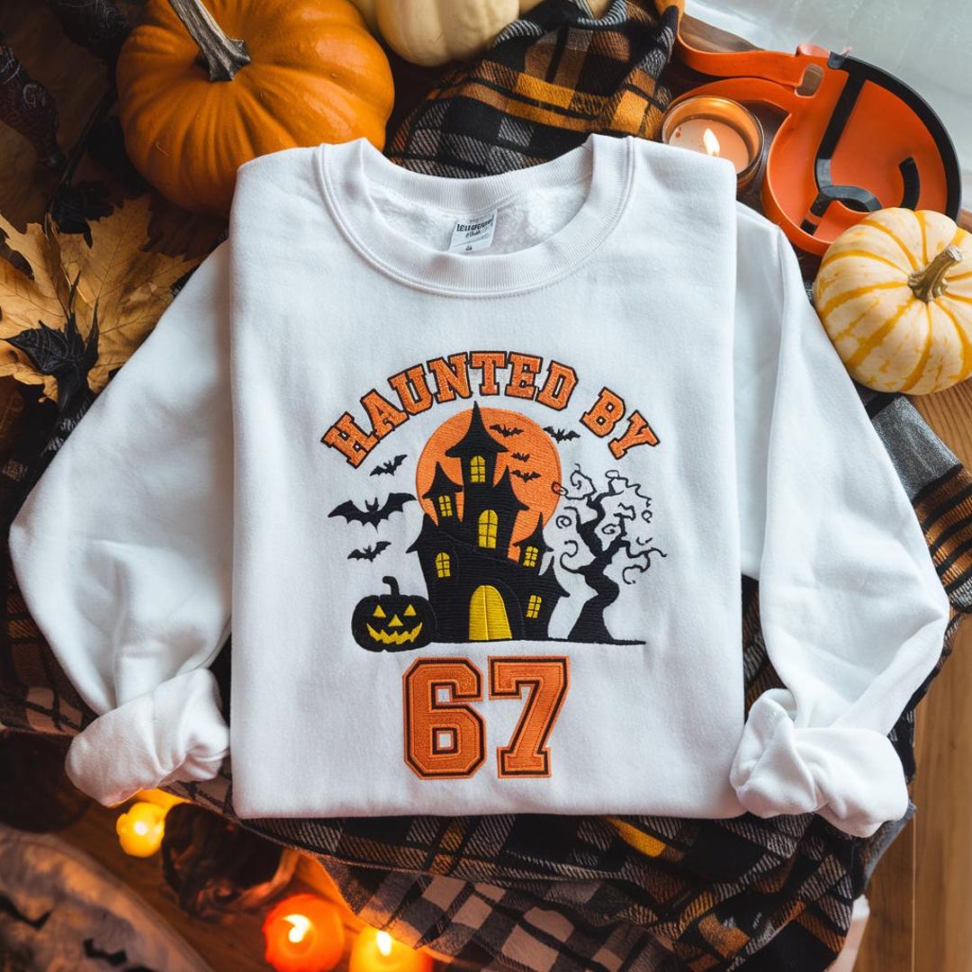 Six Seven Meme Halloween Sweatshirt, Funny Gen Alpha Comedy, Internet ...