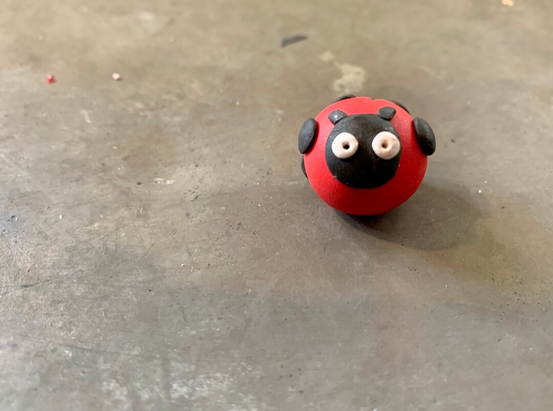 Mrs. Ladybug Miniature Clay Figurine - Etsy