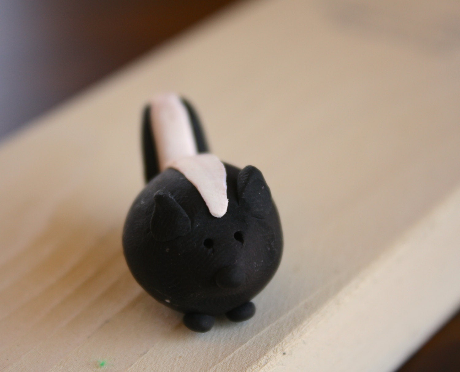 Mr. Skunk Miniature Clay Figurine - Etsy