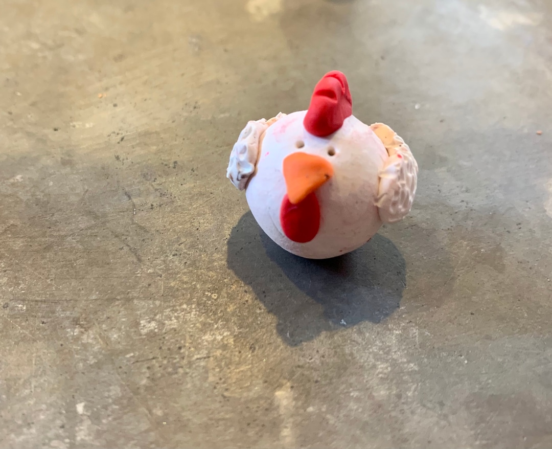 Mrs. Chicken Miniature Clay Figurine - Etsy