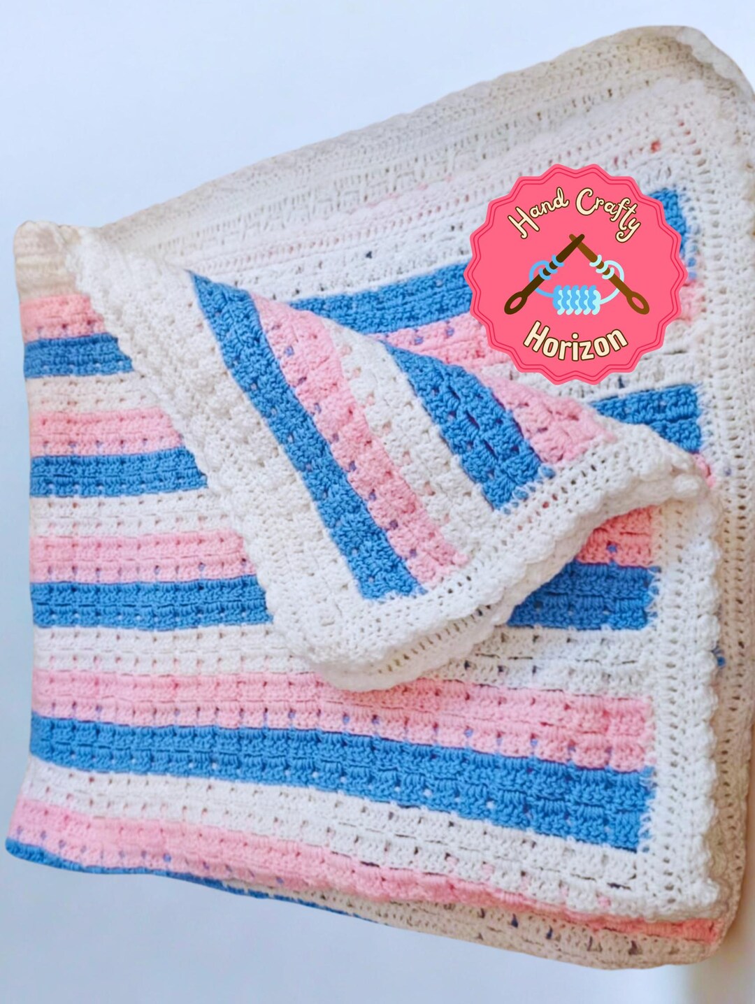 Crochet Handmade Multicolor Baby Blanket | Unique Giftful Baby Shower ...