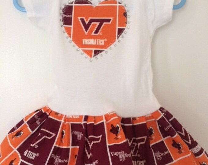 Virginia Tech Hokies Onesie. Collegiate Onesie. Tech Bodysuit. VT ...
