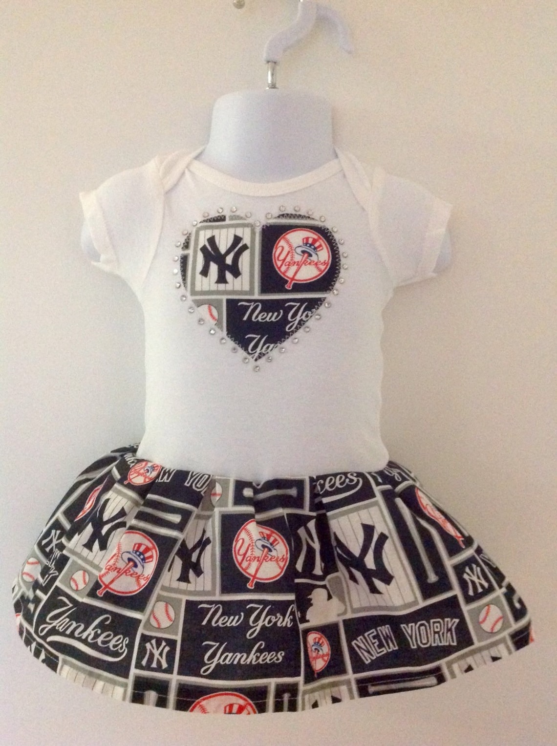 NY Yankee Inspired Dress - Etsy