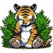 Sad Baby Tiger - Printable Cute Crying Animal Sticker - Digital ...