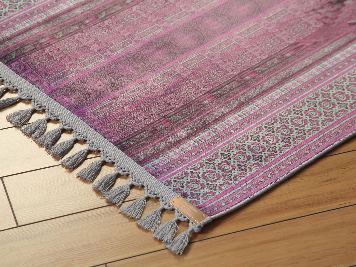 Turkish Prayer Rug, Ottoman Design, Soft Muslim Prayer Mat - Etsy