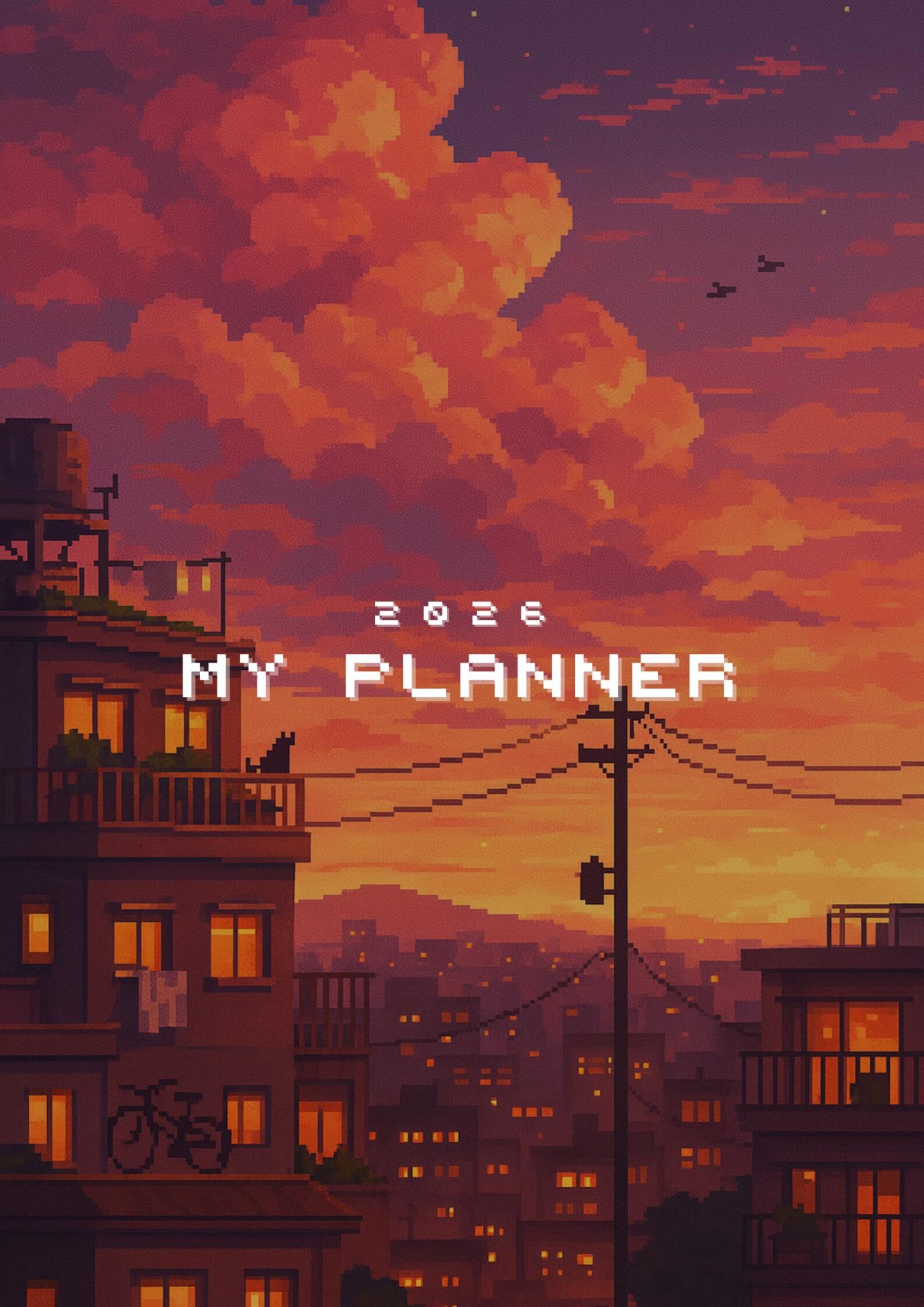 2026 Digital Planner: Cozy Lo-fi Pixel Art for Goodnotes, Notability ...