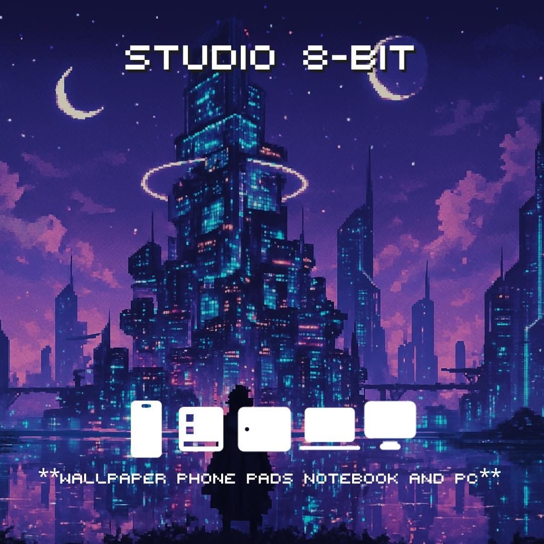 8-bit Pixel Art 4K Wallpaper Bundle: Sci-fi, Fantasy, Retro (digital ...