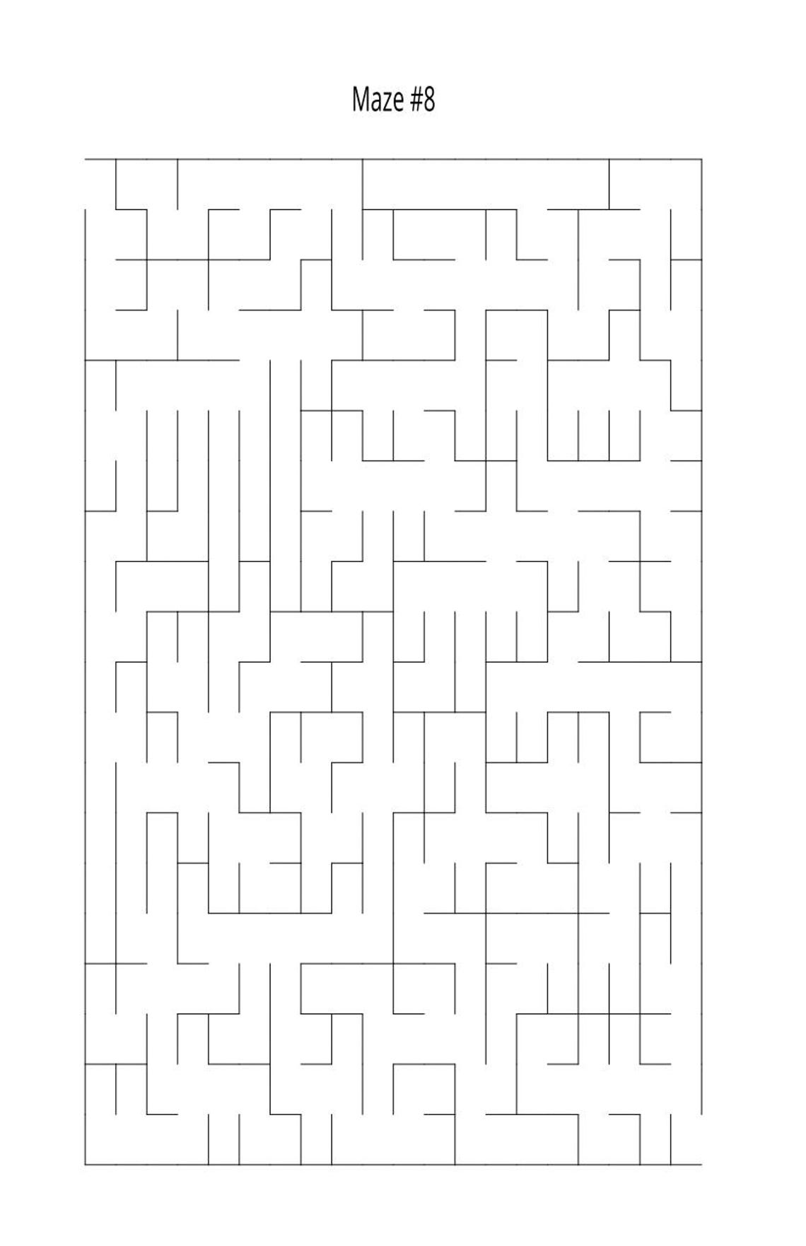 Ultimate Maze Play Challenge: Printable Puzzles I for Kids and Adults ...