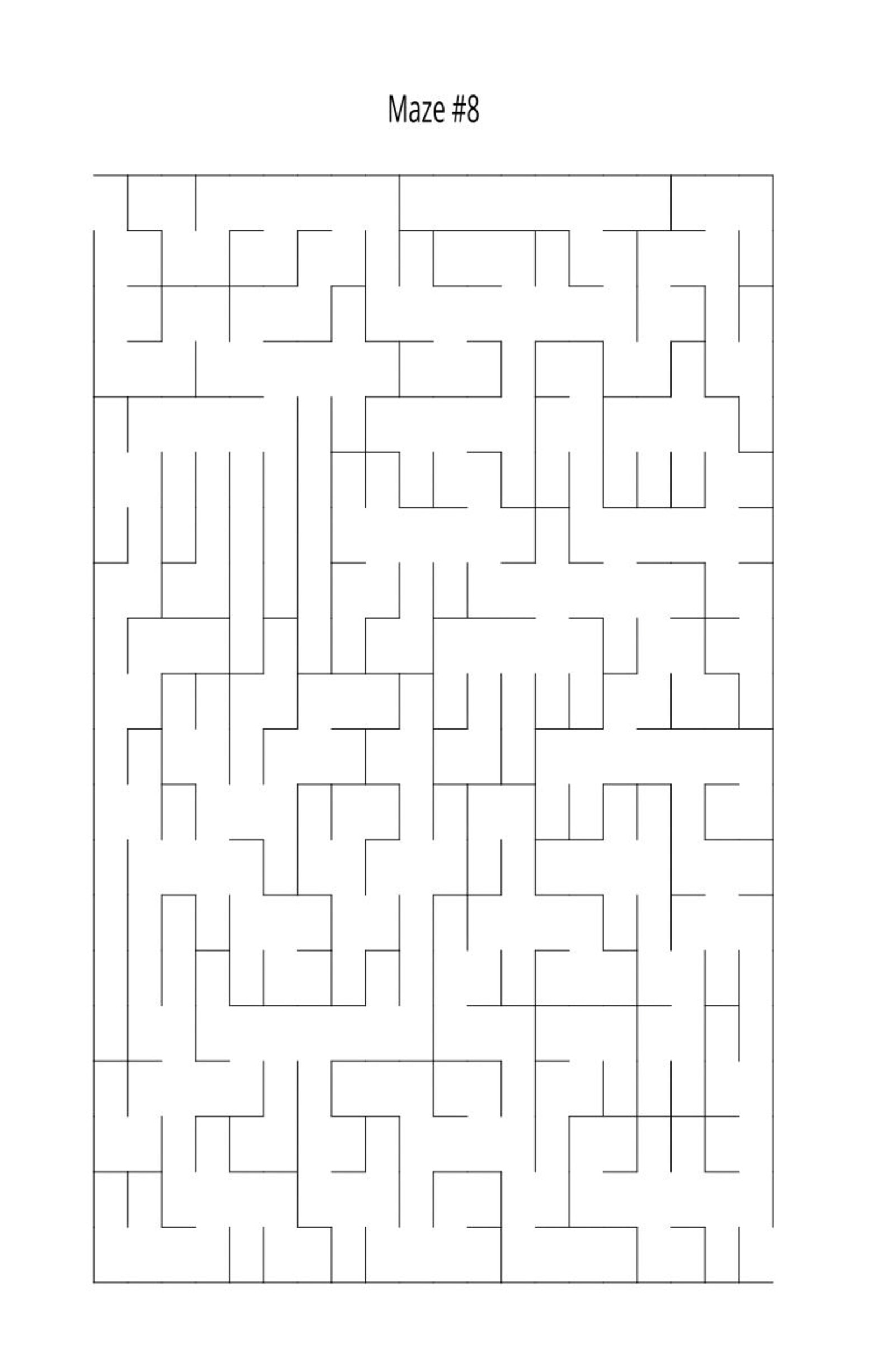 Ultimate Maze Play Challenge: Printable Puzzles I for Kids and Adults ...
