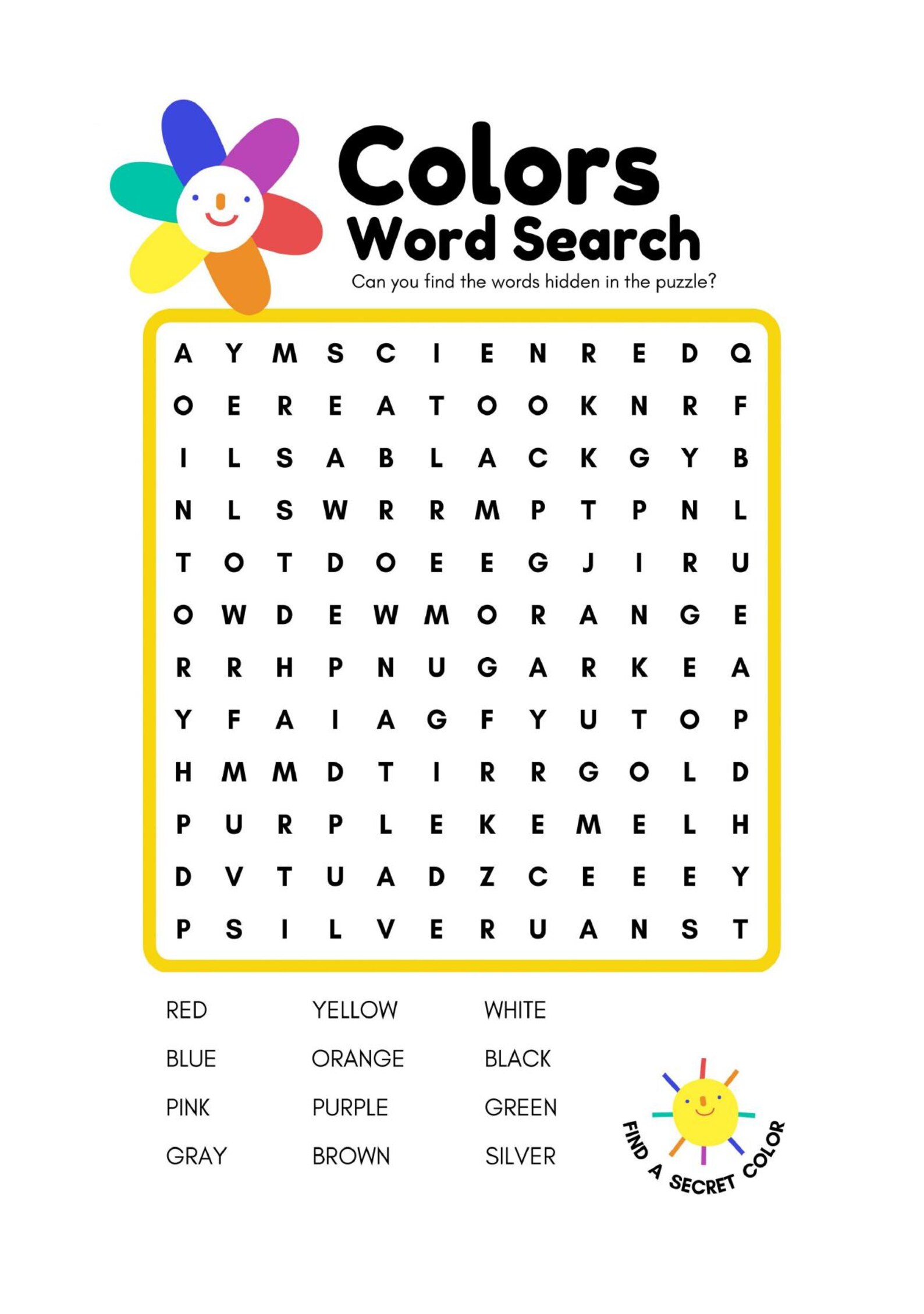 Printable Word Search Bundle for Kids | Fun and Educational Worksheets ...