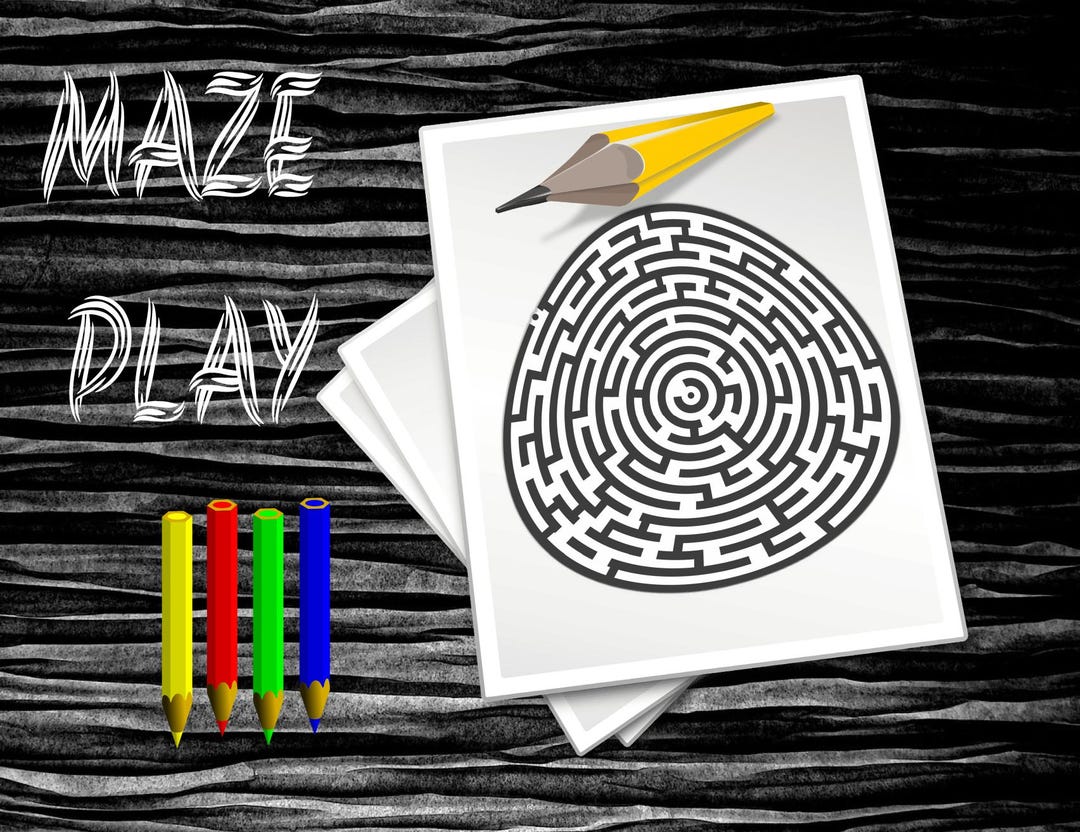 Ultimate Maze Play Challenge: Printable Puzzles I for Kids and Adults ...
