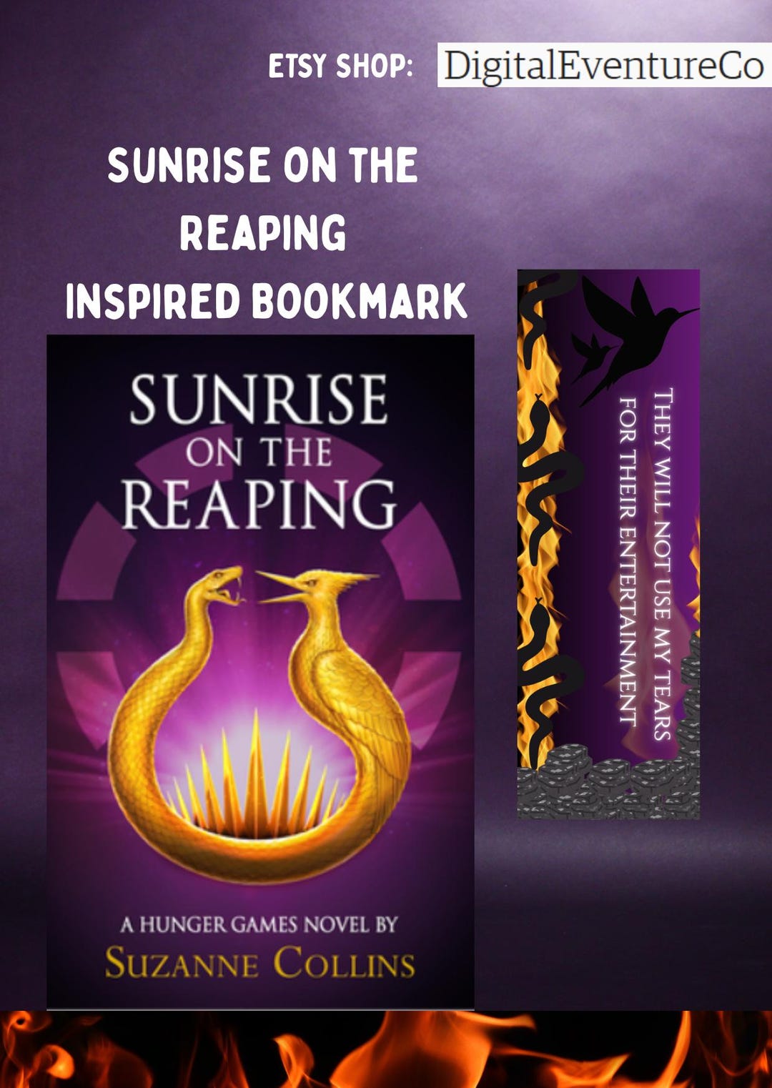 Sunrise on the Reaping Bookmark, Sunrise Reaping Bookmark, Sunrise on ...