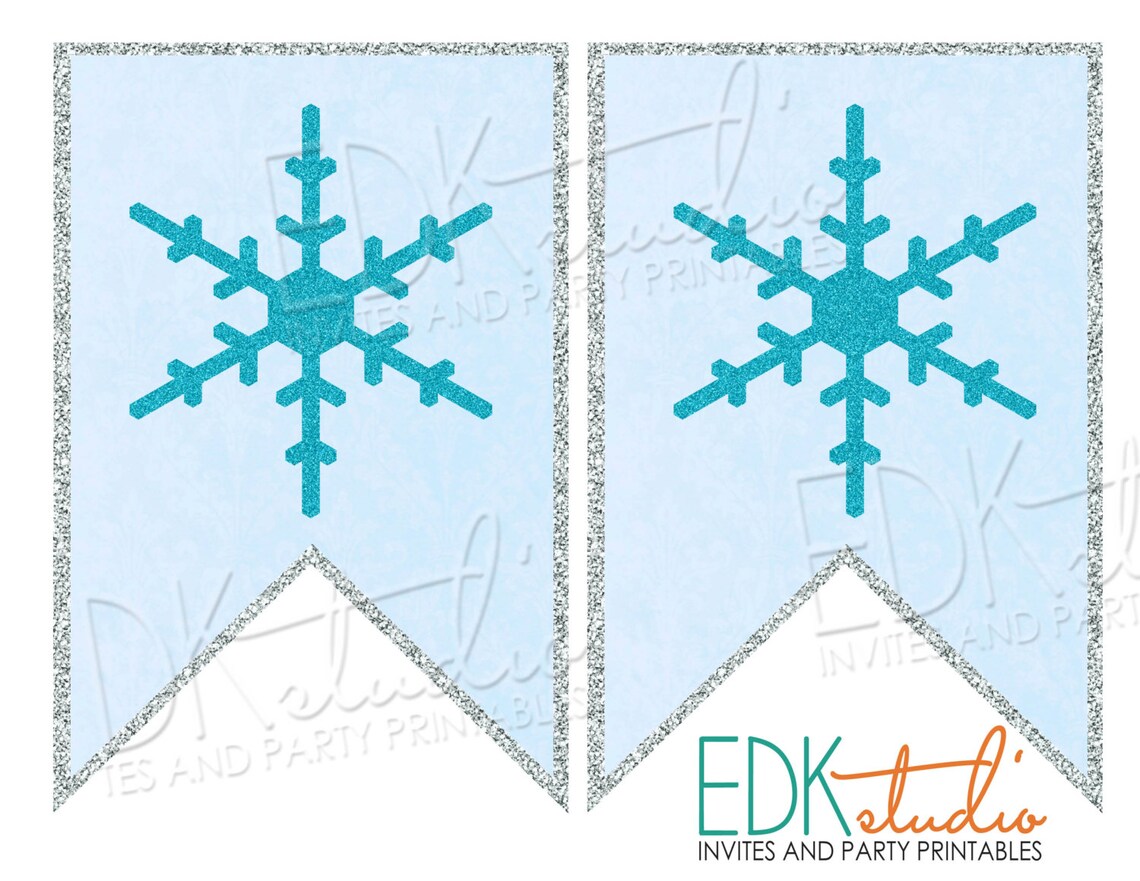 FROZEN Party//birthday Banner//printable Instant Download - Etsy