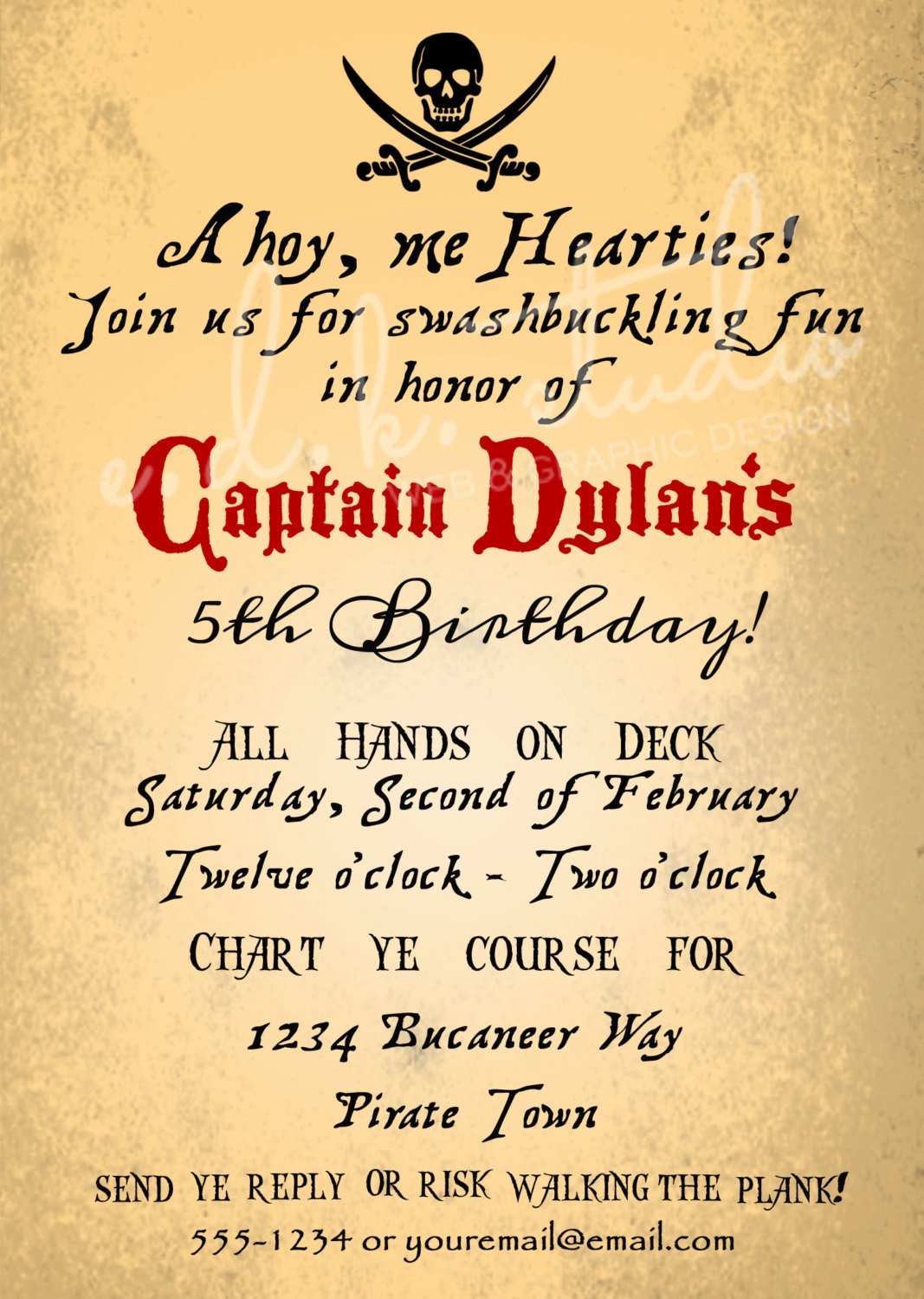 Pirate Party Printable Sign Welcome Door Sign Pirate Goonies Birthday ...