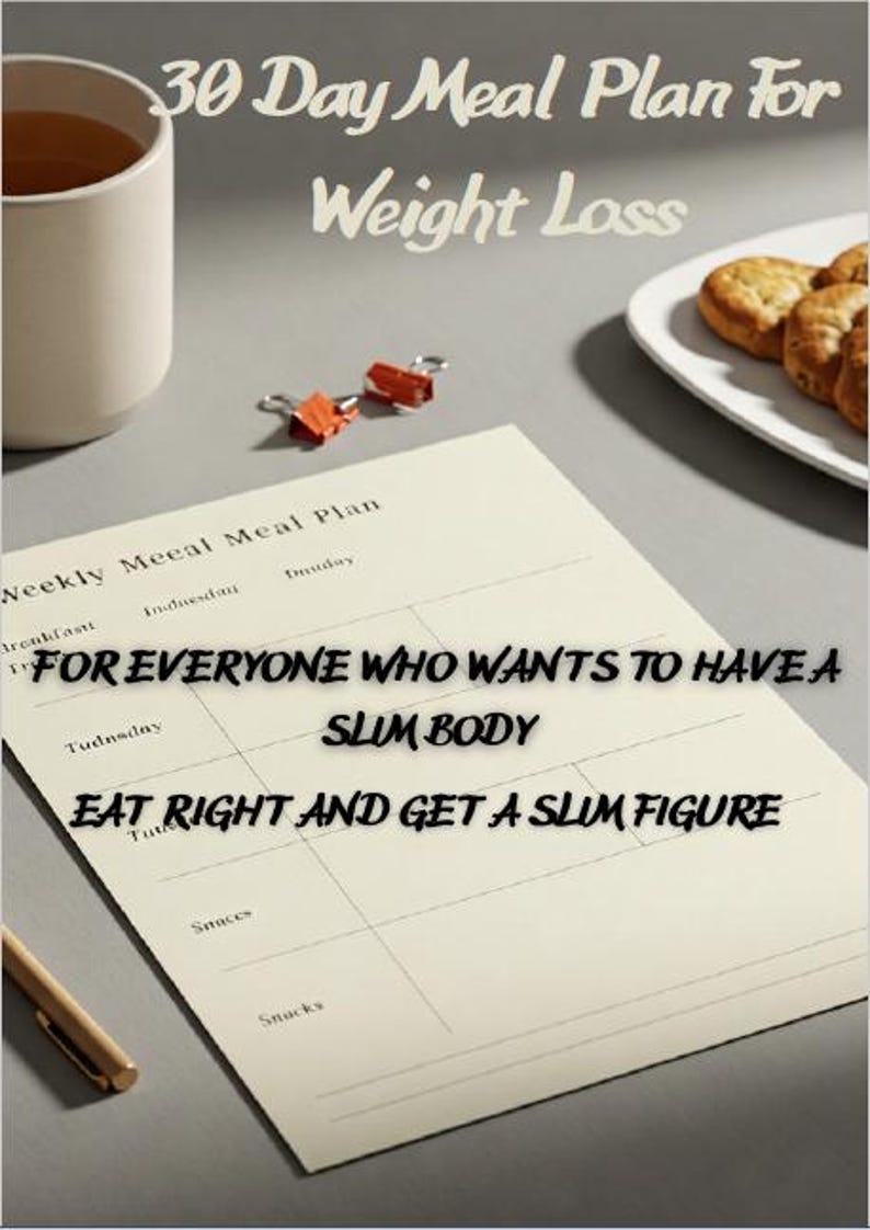 Weekly Meal Plan With Grocery List, Printable Template, 7 Day Menu Plan ...