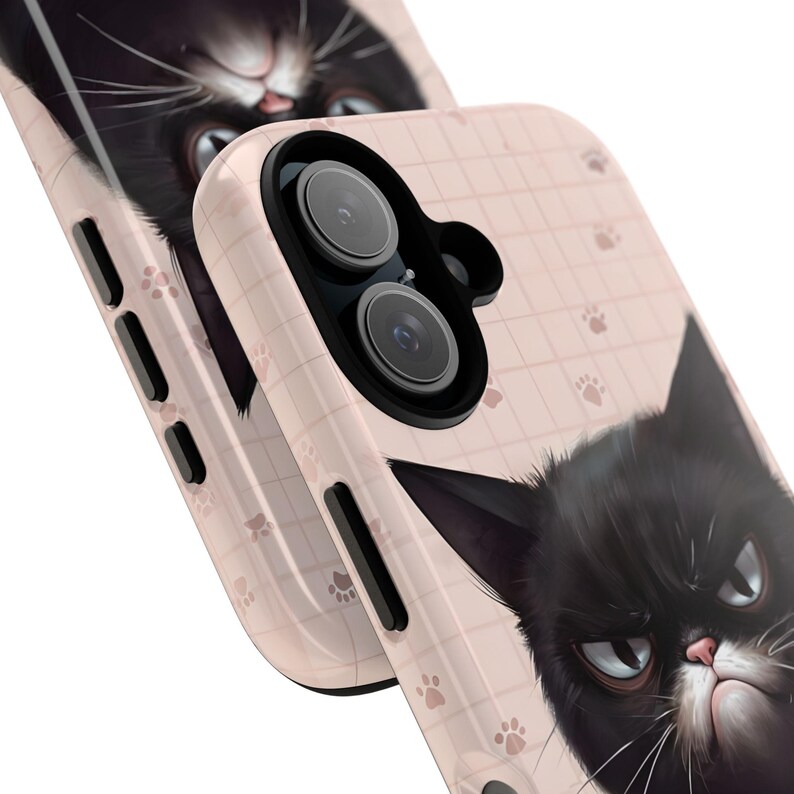 IPhone 16 Pro, Samsung Galaxy S10 Plus Grumpy Cat Phone Case - Tough Cases, Cute Cat Accessory ...