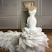 Spiral Wedding Dress | Flounce Wedding Dress | Princess Ball Wedding ...